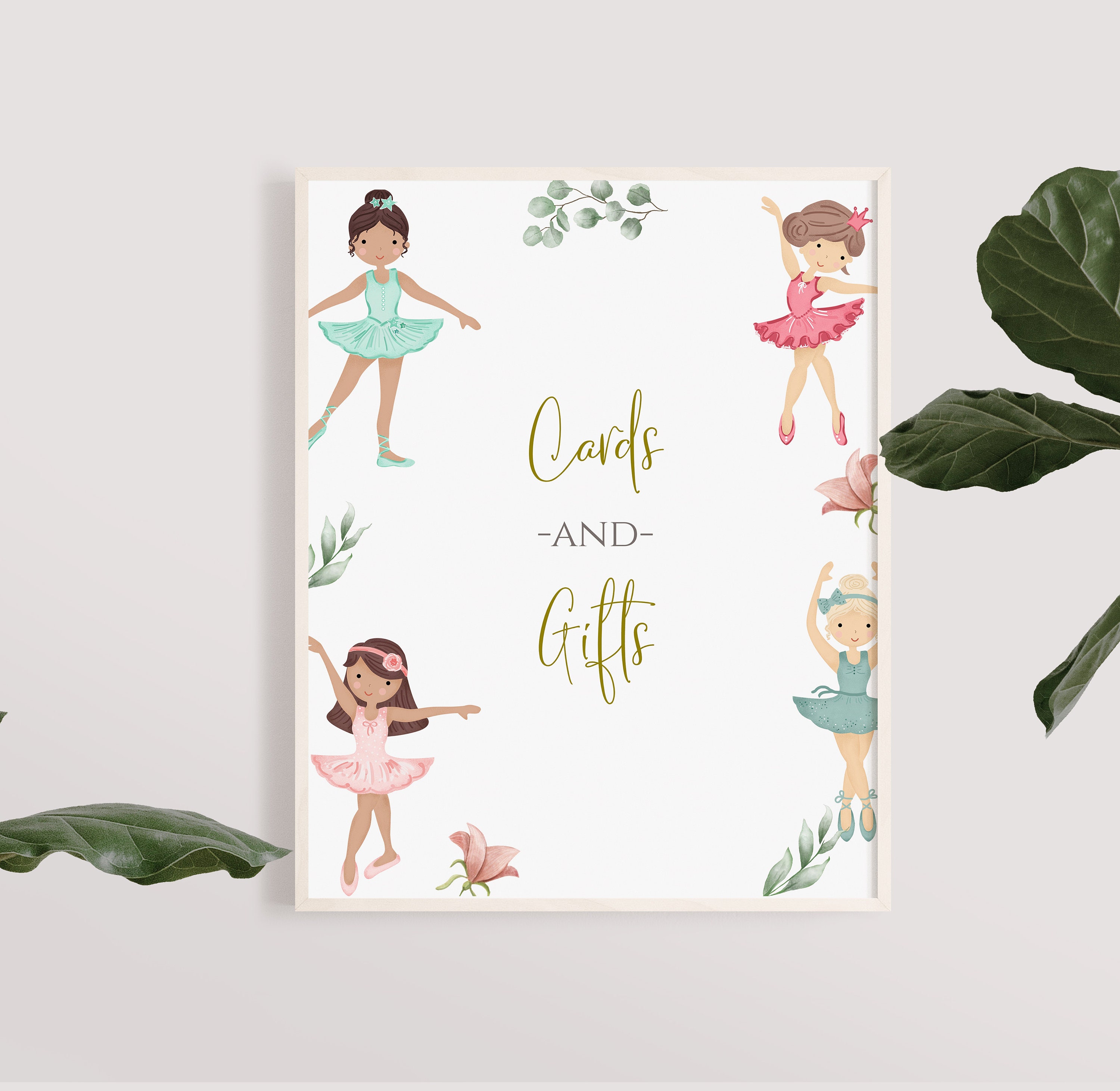 Ballet Party Signs 8x10"- Ballet Party Decor, Ballerina Party Games ...