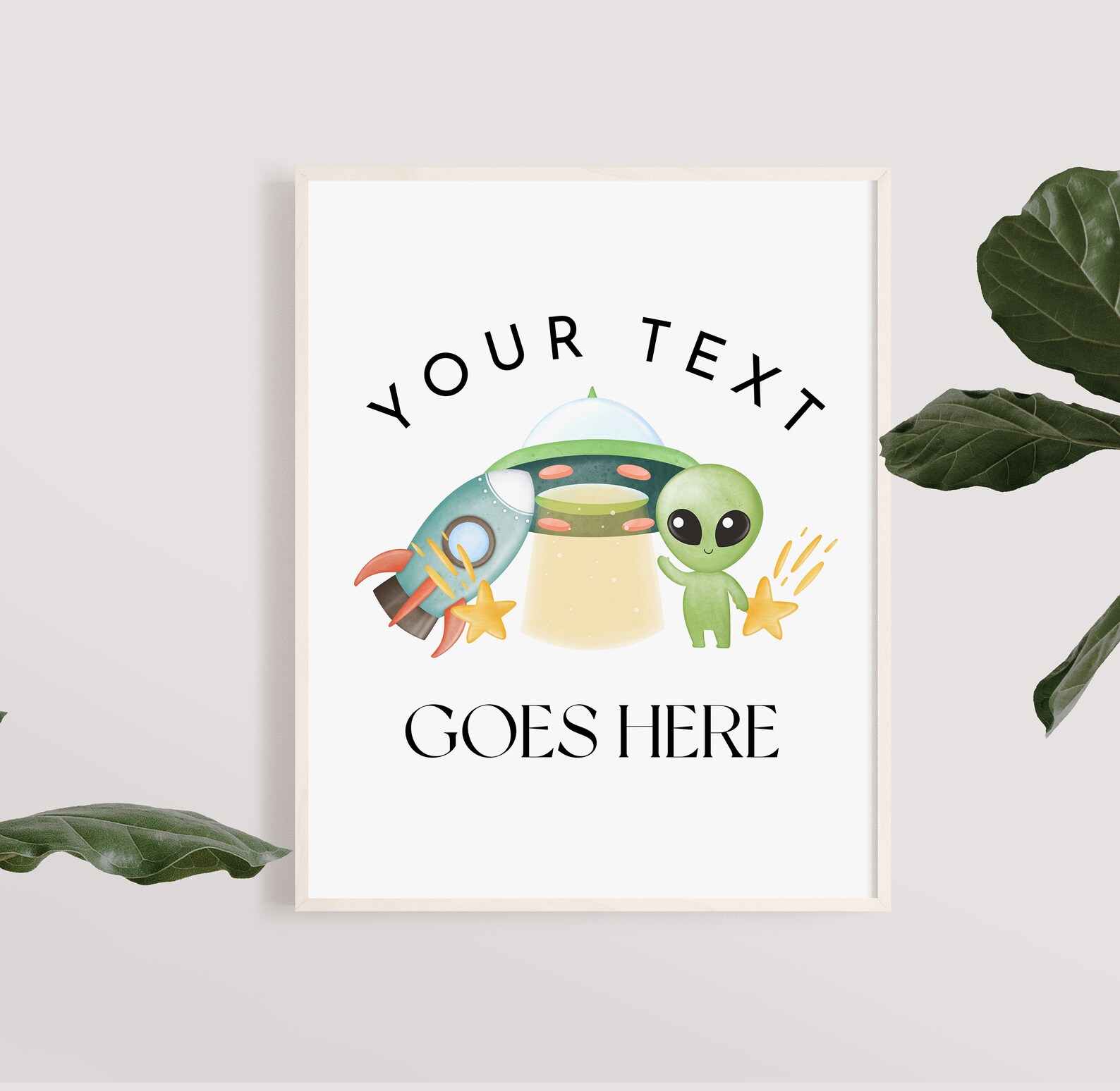 Alien Birthday Signs space Birthday Decorations, UFO Birthday, Space ...