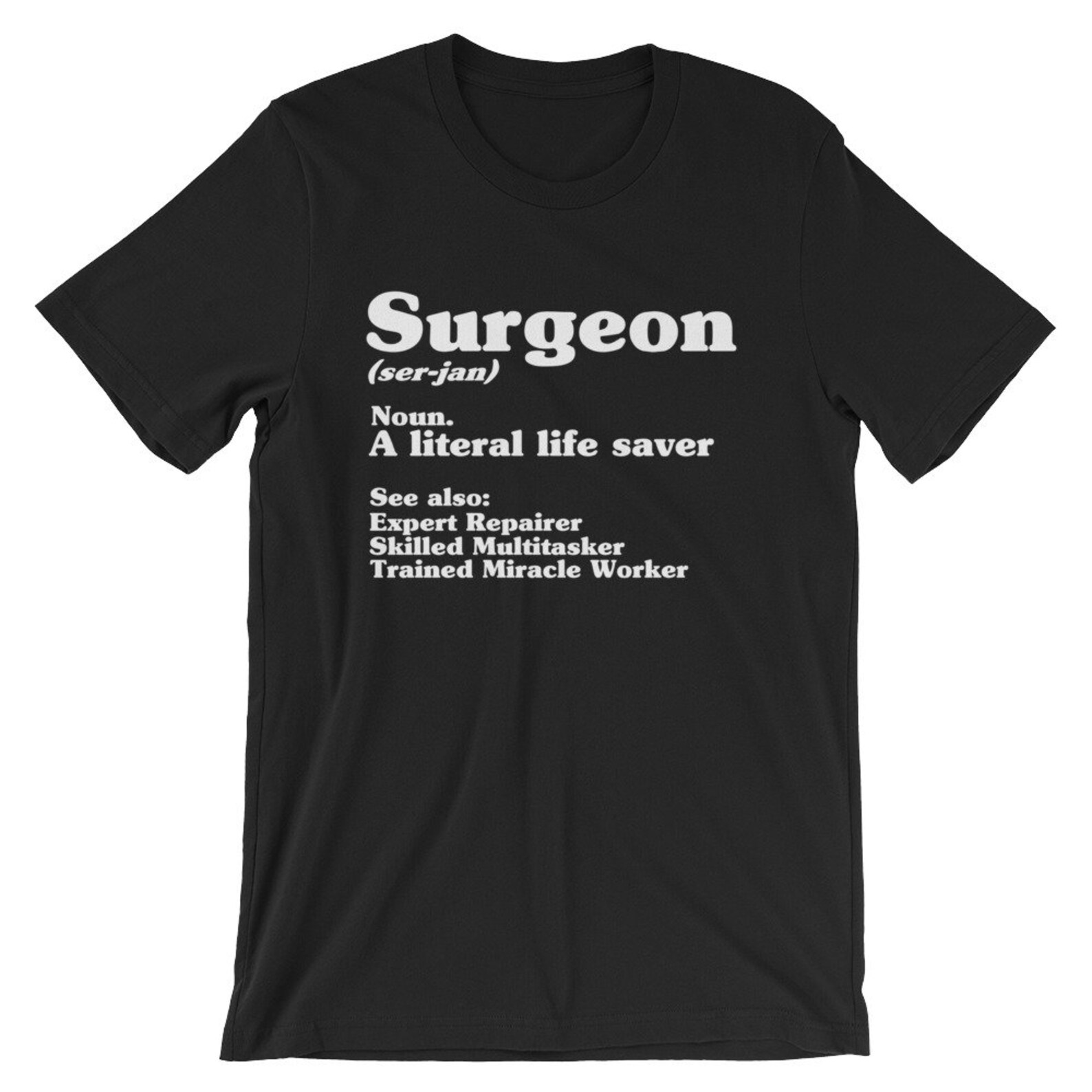 Surgeon Dictionary Definition Unisex Shirt - Surgeon Shirt, Surgeon ...