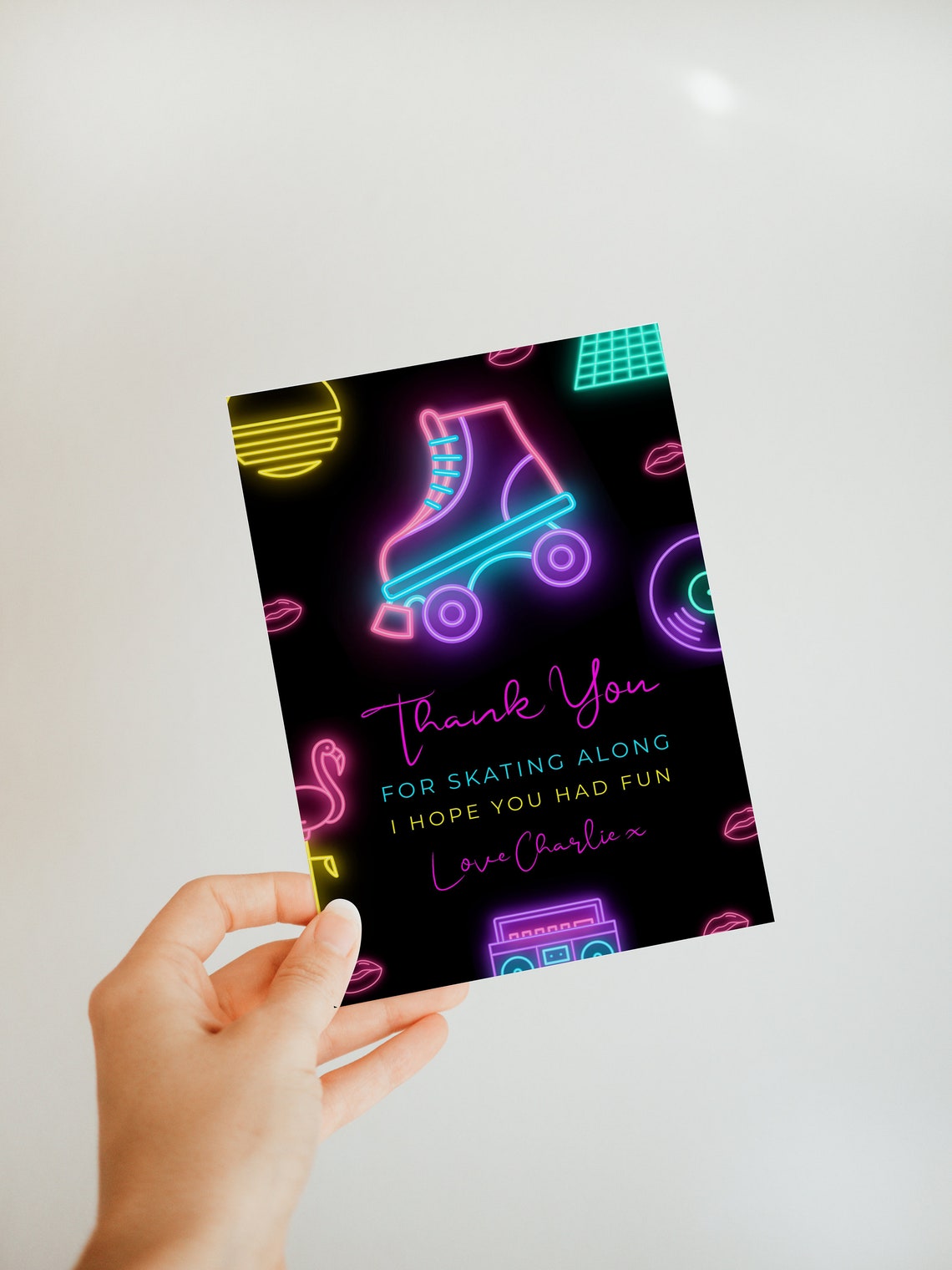 Roller Skate Favor Tags -roller Skate Birthday, Skate Party, Skating ...