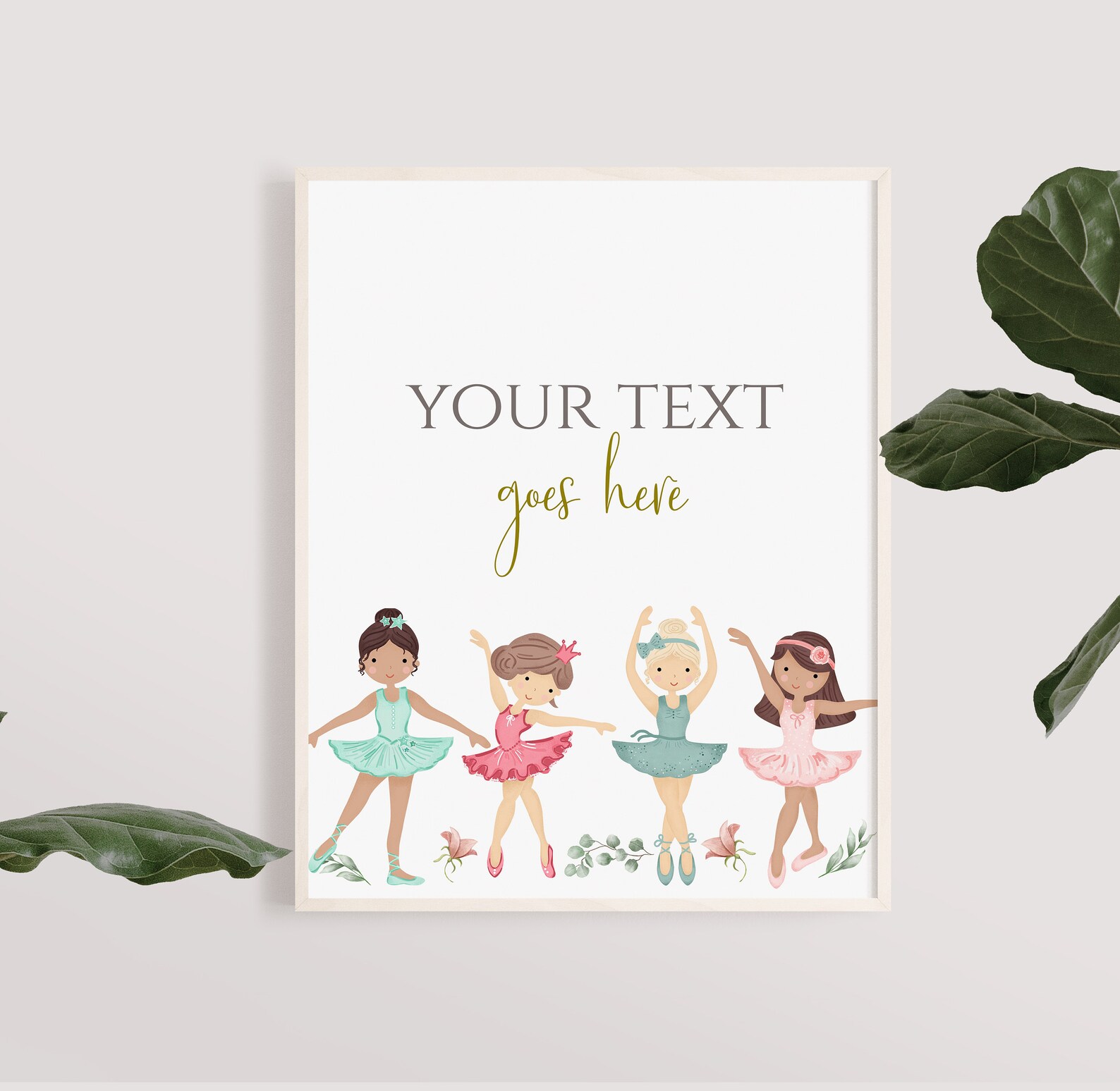 Ballet Party Signs 8x10"- Ballet Party Decor, Ballerina Party Games ...