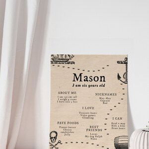 Pirate Poster - Pirate Party Decor, Pirate Birthday Sign, Pirate ...