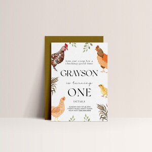 Chicken Birthday Signs 8x10" - Chicken Banner, Barnyard Birthday Banner ...