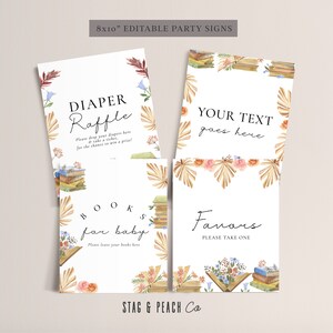 Storybook Baby Shower Favor Tag-storybook Baby Shower Decorations ...