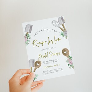 Kitchen Themed Bridal Shower Invitation - Baking Theme Bridal Shower ...