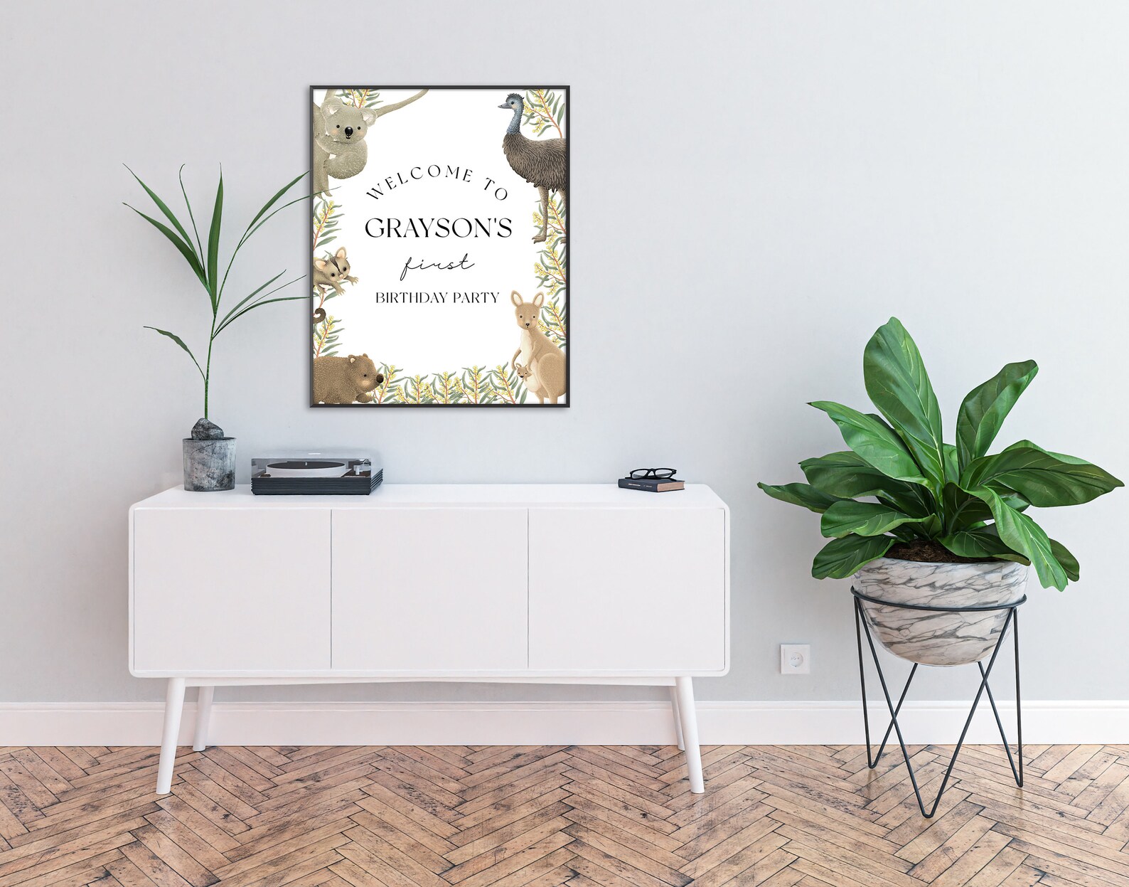 Australian Animal Birthday Welcome Sign - Australia Birthday, Koala ...