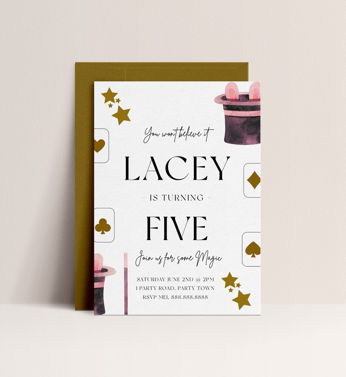 Magic Birthday Invitation Magic Birthday Party Invite | Etsy