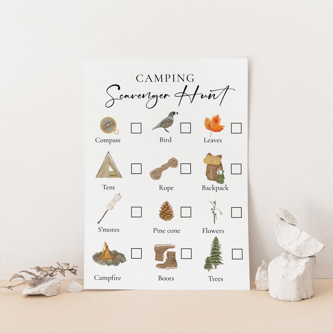 Camping Activity for Kids - Nature Game, Camping Activity for Toddlers ...