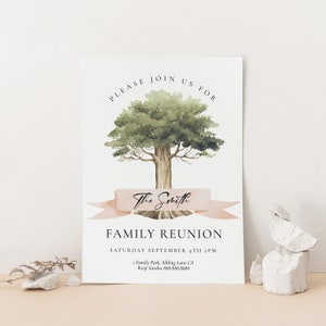 Family Gathering Invitation - Family Party Invitation, Family Reunion ...