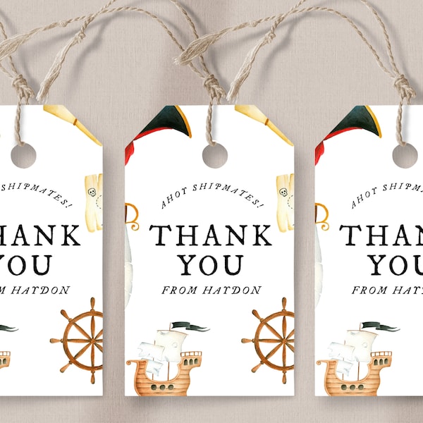 Pirate Tags - Etsy