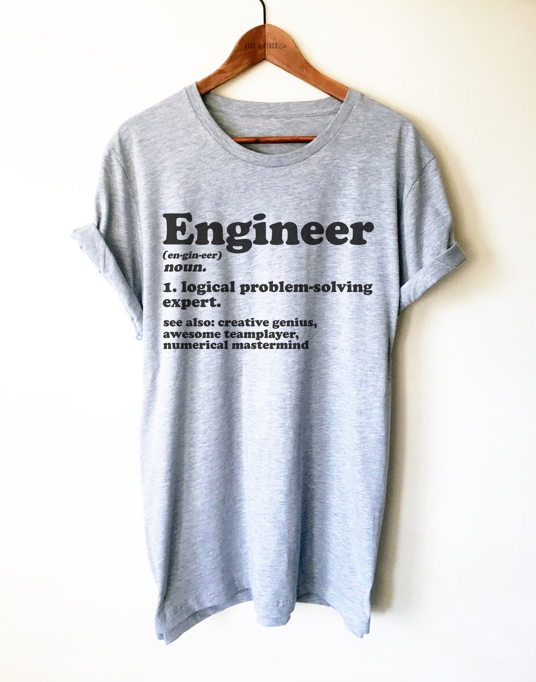 Engineer Unisex Shirt - Mechanical Engineer Tshirt, Engineer Student ...