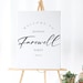 Farewell Party Sign Going Away Party Decorations, Modern Welcome Sign ...