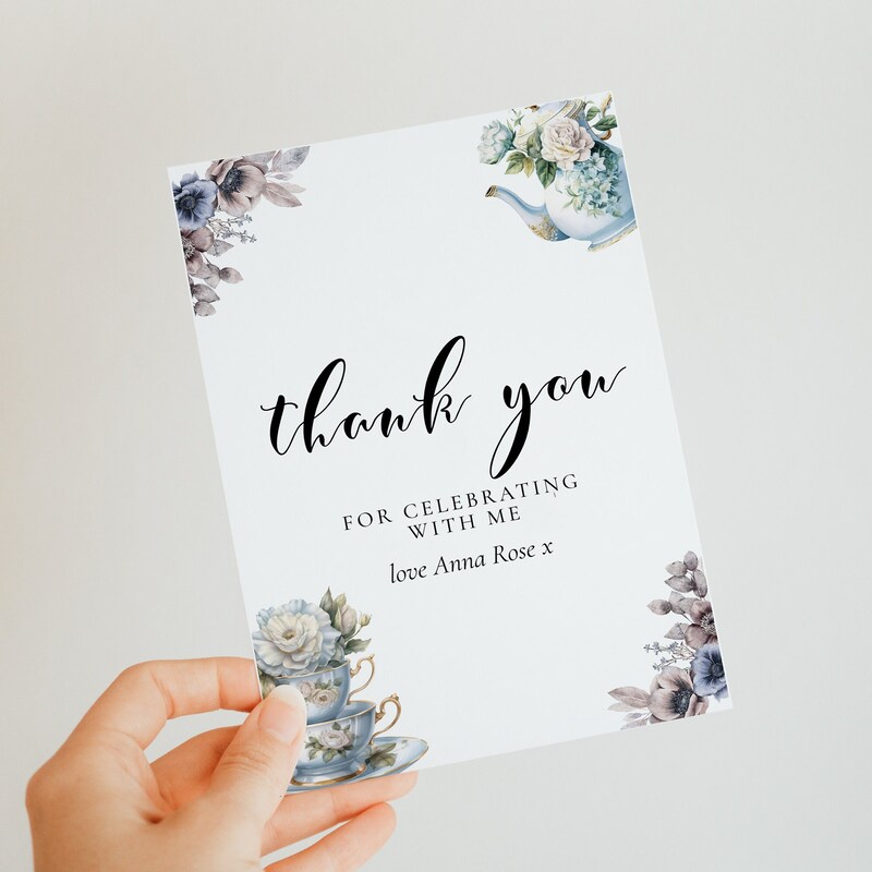 Tea Party Thank You - Etsy