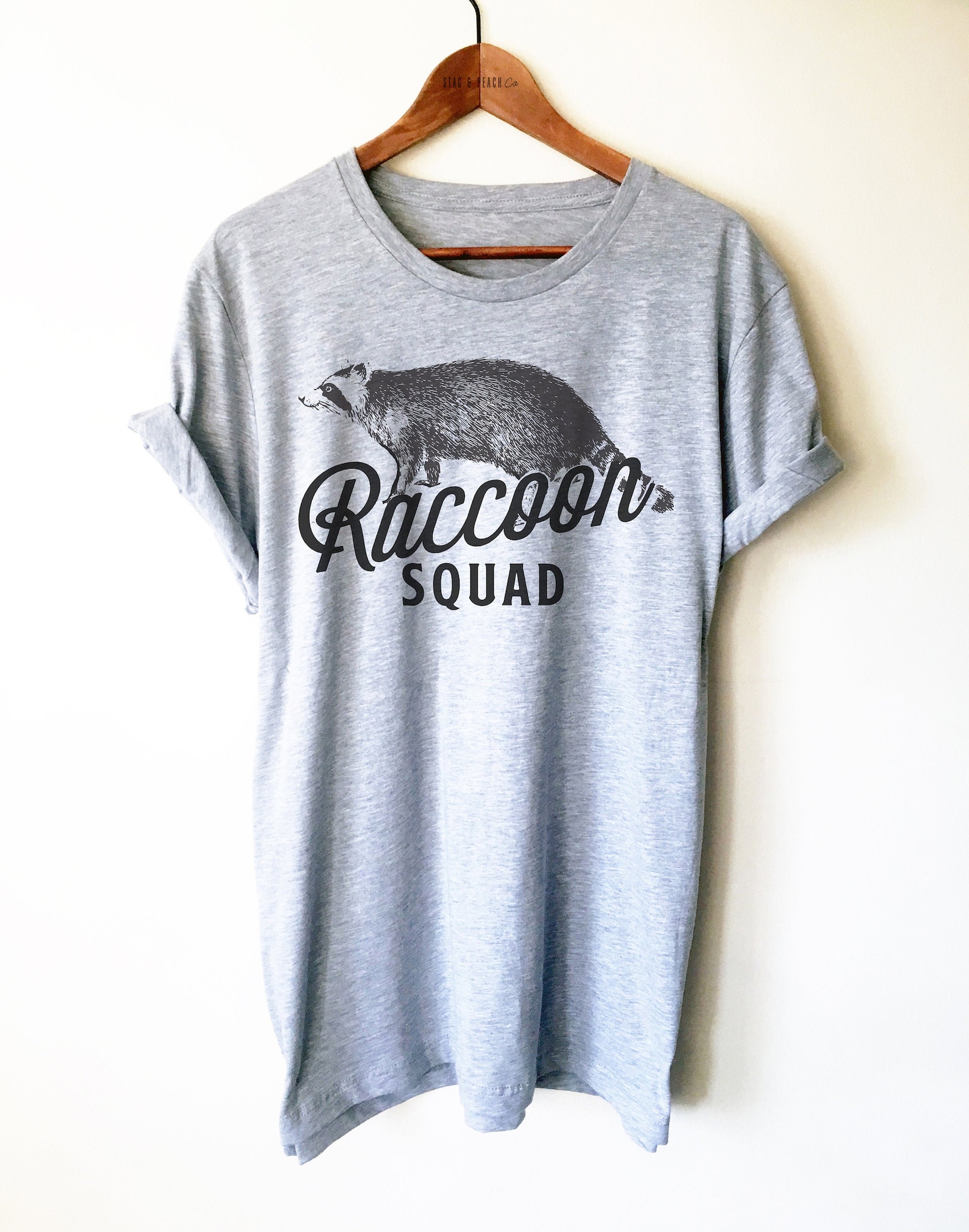 Raccoon Squad Unisex Shirt - Raccoon Lover Gift, Trash Panda T-shirt ...