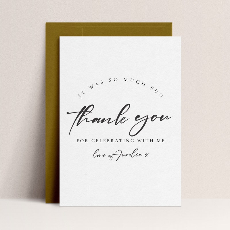 Modern Thank You - Etsy