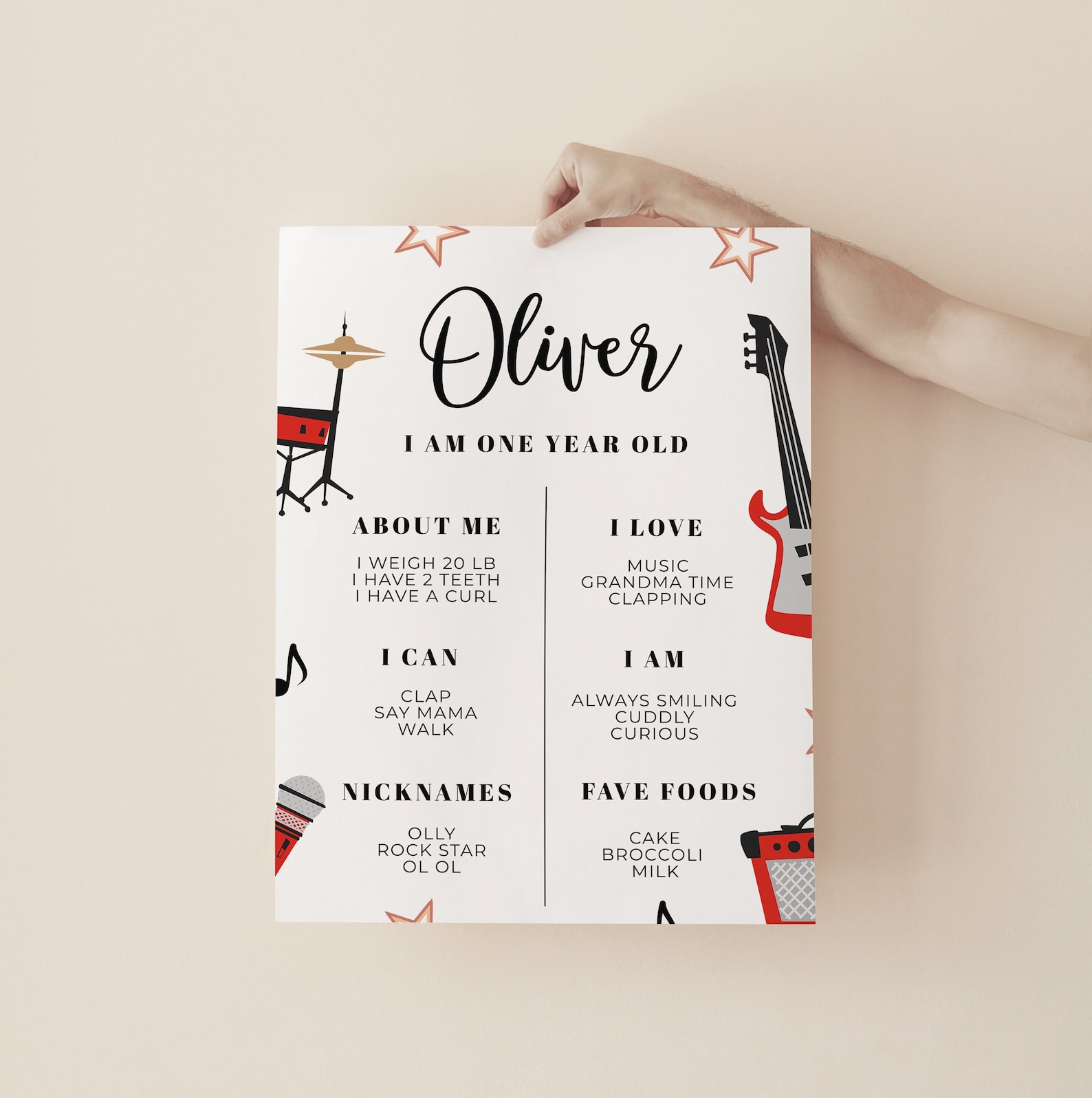 Music Birthday Milestones Editable Music Theme Party Sign, Music ...