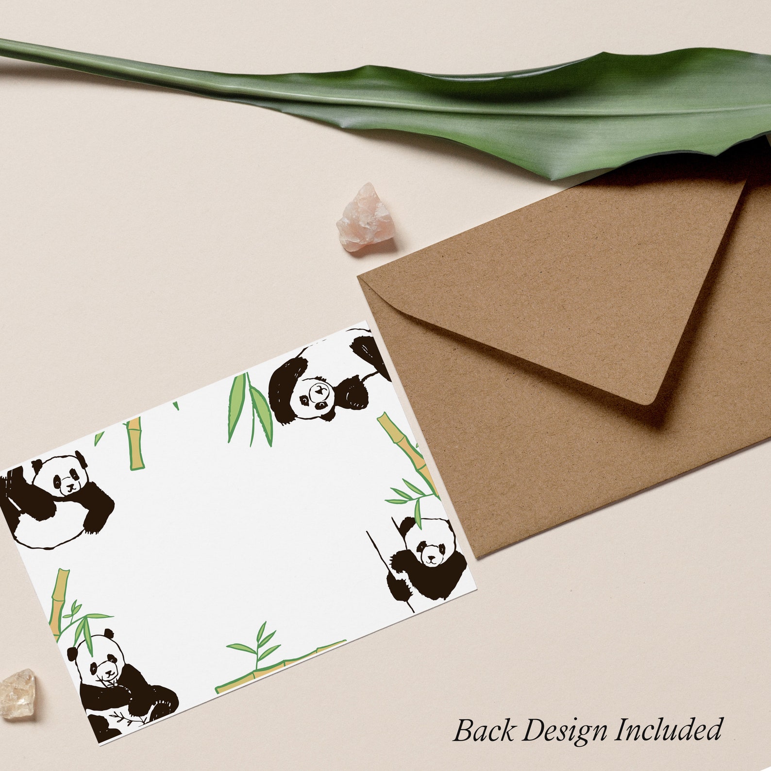 Panda Thank You Card Editable -panda Birthday Thank You Card, Panda ...