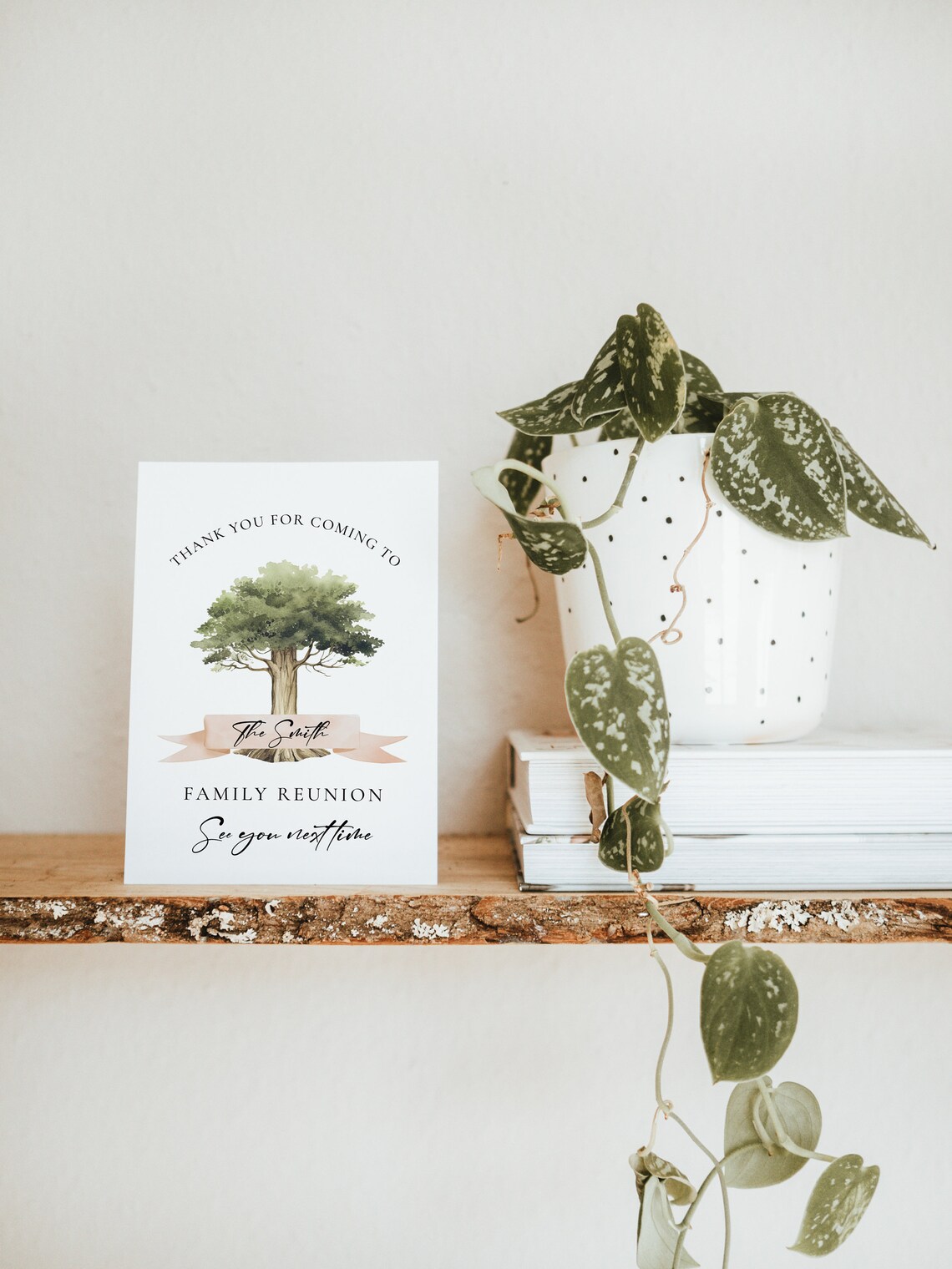 Family Reunion Thank You Card -family Gathering Decor, Family Get ...