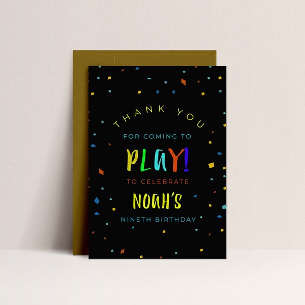 Playground Thank You Card - Etsy