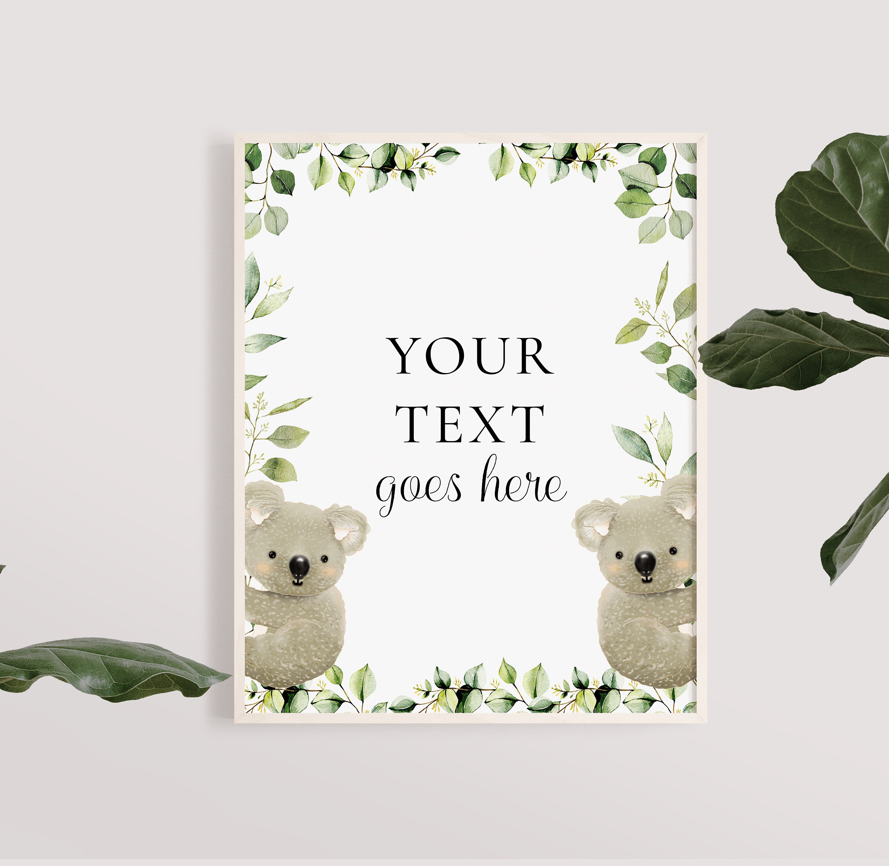Koala Party Decorations Boy- Koala Party Signs 8x10", Baking Party ...