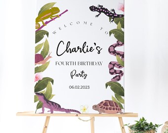 Lizard Welcome Sign - Etsy