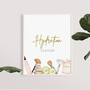 Spa Party Signs - Spa Birthday Supplies, Spa Birthday Girl, Pamper ...