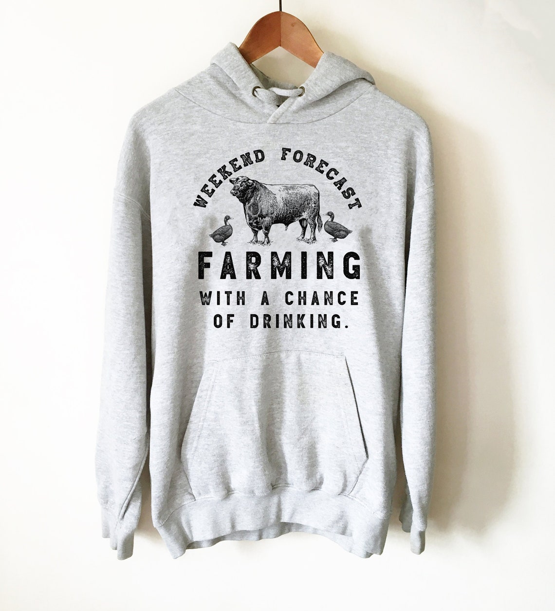 Weekend Forecast Farming Hoodie - Farm Shirt, Farmer Hoodie, Wife Shirt ...