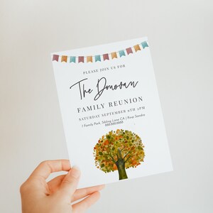 Family Party Invitation - Family Reunion Invitation, Reunion Invitation ...