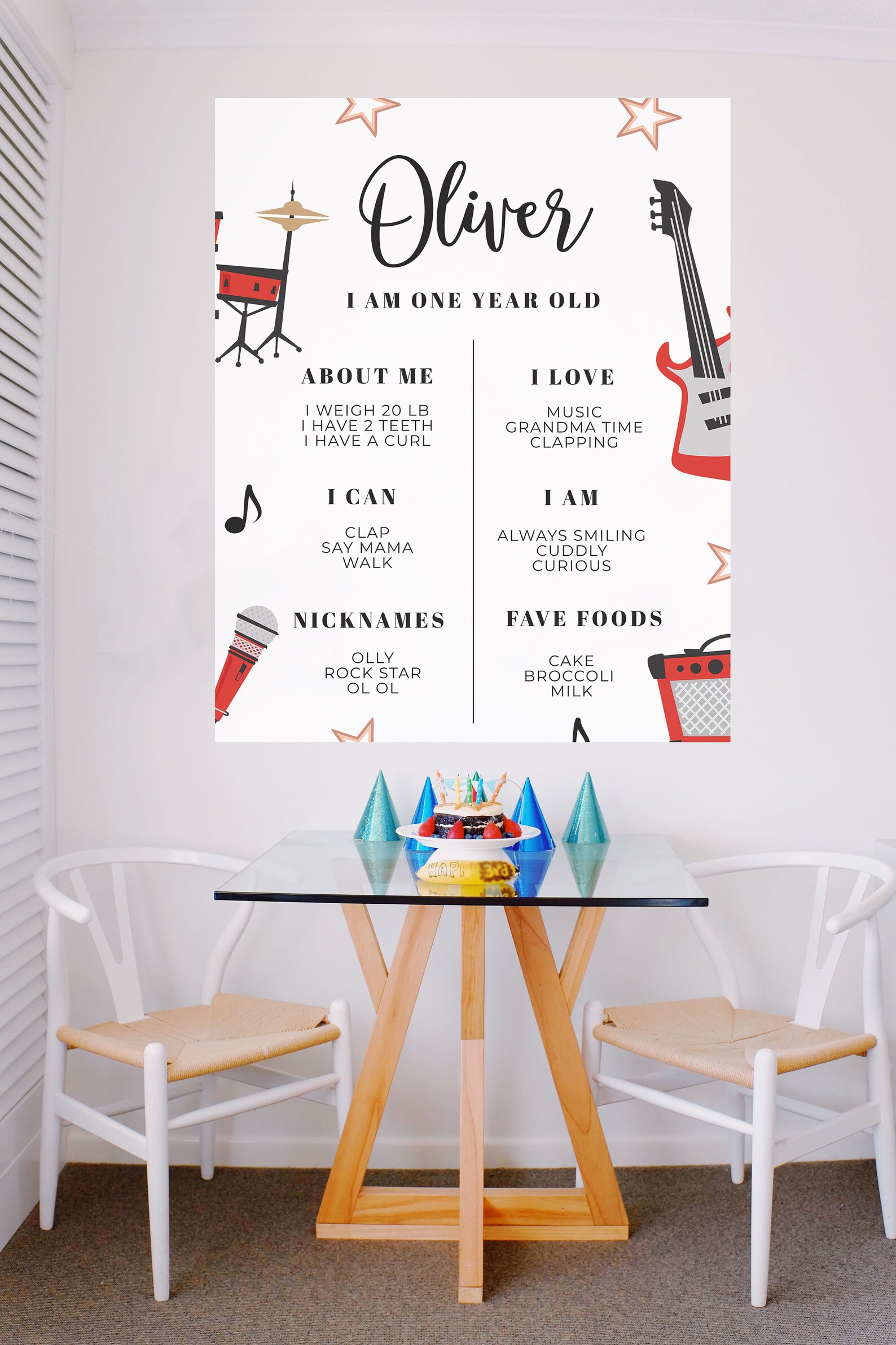 Music Birthday Milestones Editable Music Theme Party Sign, Music ...