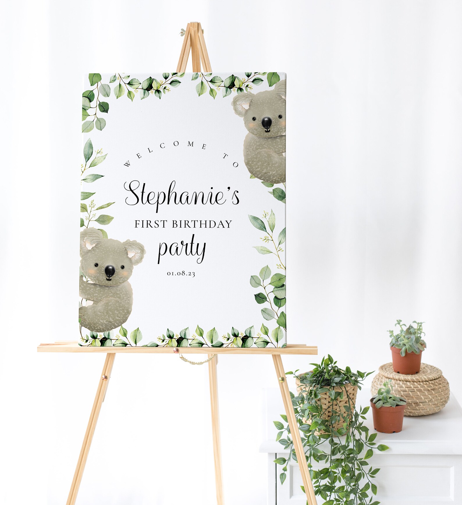 Koala Party Food Tents - Koala Party Decorations, Koala Birthday Party ...