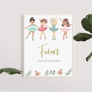 Ballet Party Signs 8x10"- Ballet Party Decor, Ballerina Party Games ...