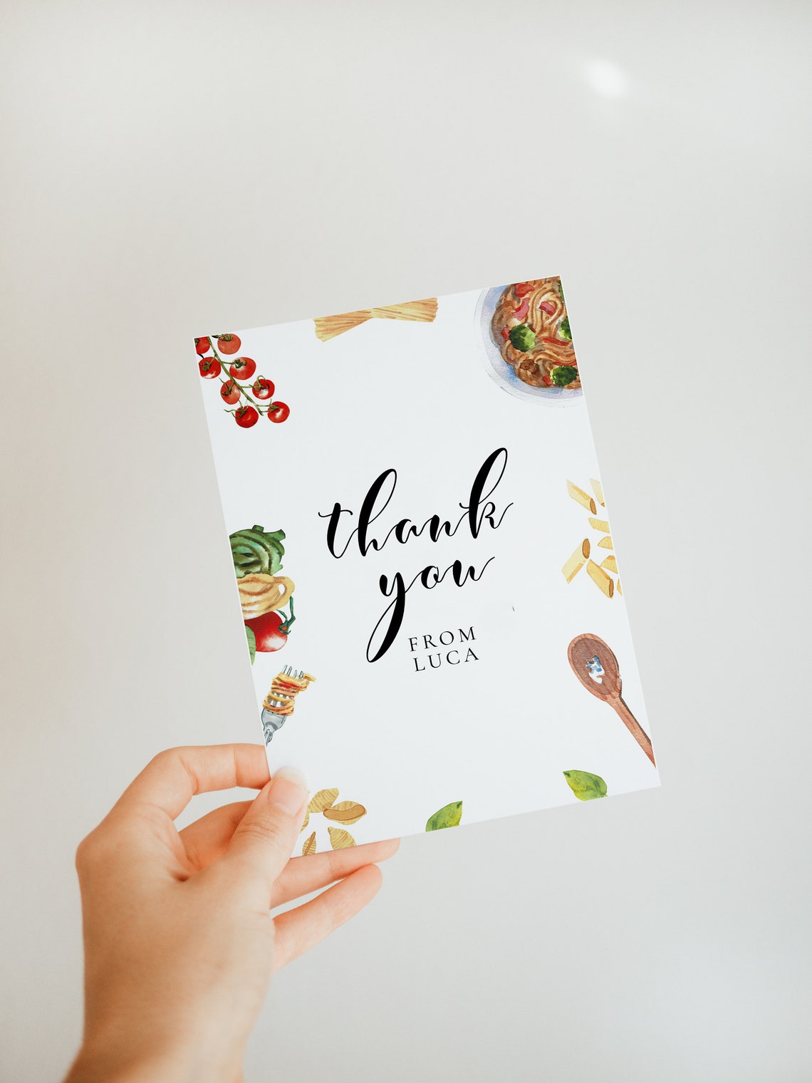 Pasta Theme Menu Template - Pasta Birthday Party, Spaghetti Birthday ...