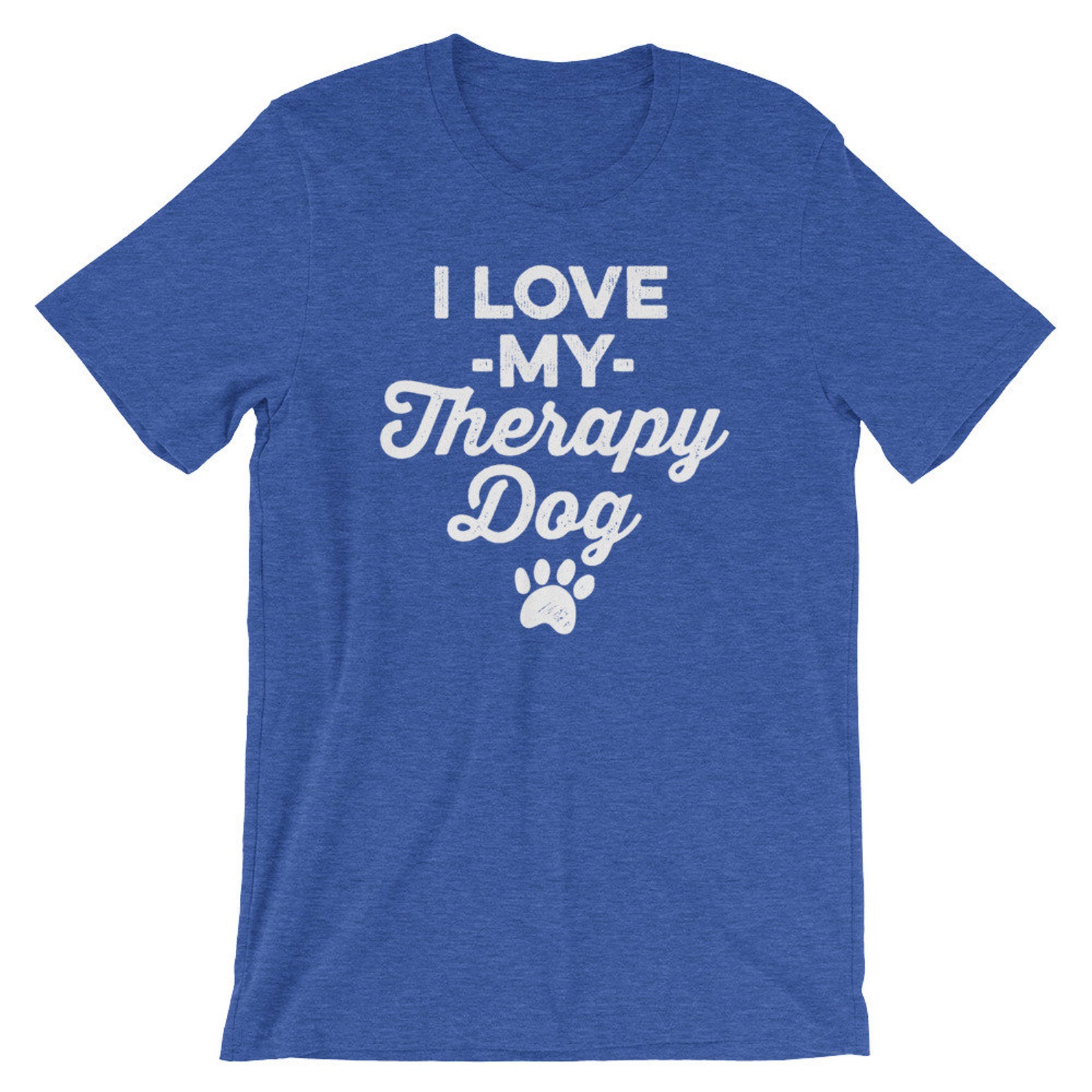 I Love My Therapy Dog Unisex Shirt - Dog Training Tshirt, Dog Shirt ...