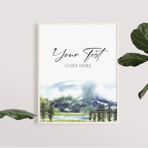 Mountain Birthday Decorations Bundle - Mountain Wedding Decor ...