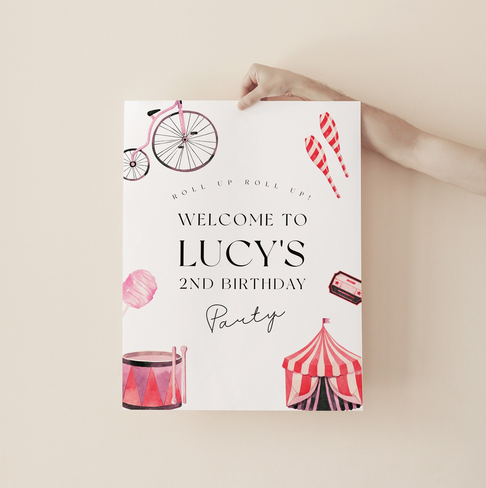 Circus Welcome Sign circus Birthday Sign, Circus Birthday Party, Circus ...