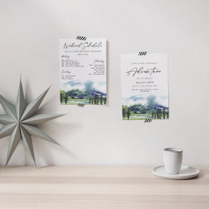 Mountain Birthday Decorations Bundle - Mountain Wedding Decor ...