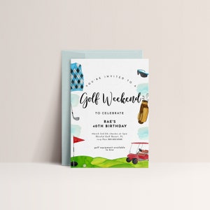 Golf Trip Planner Template - Editable Golf Itinerary, Golf Weekend ...