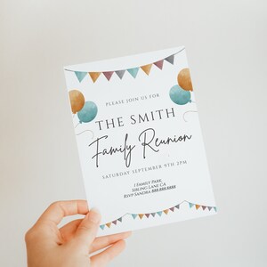 Family Reunion Invitation - Family Party Invitation, Reunion Invitation ...