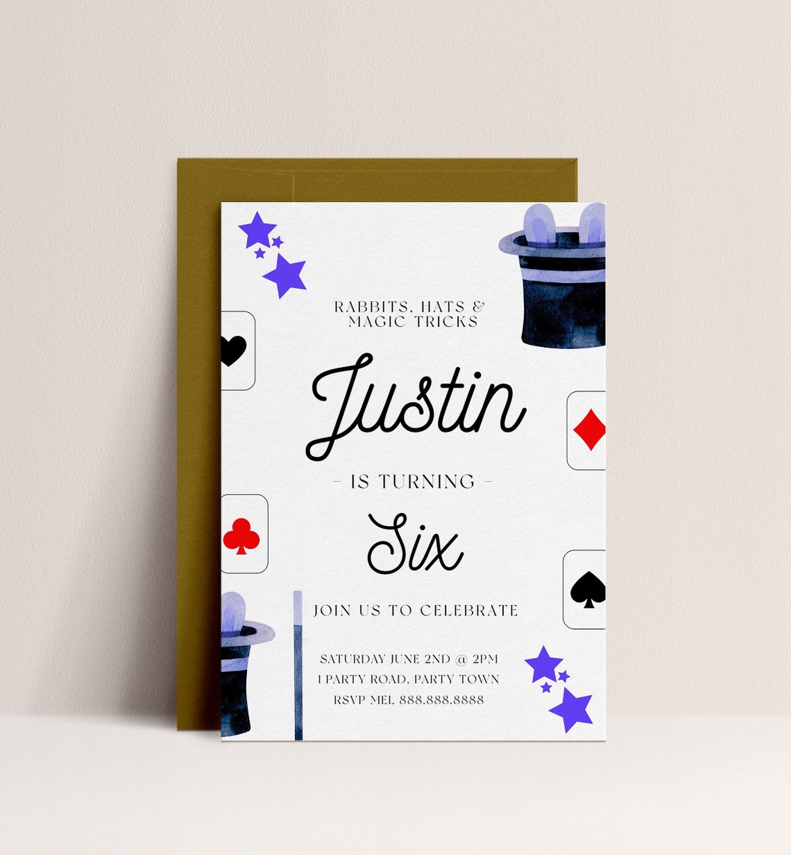 Editable Magic Birthday Party Invitation magic Birthday | Etsy