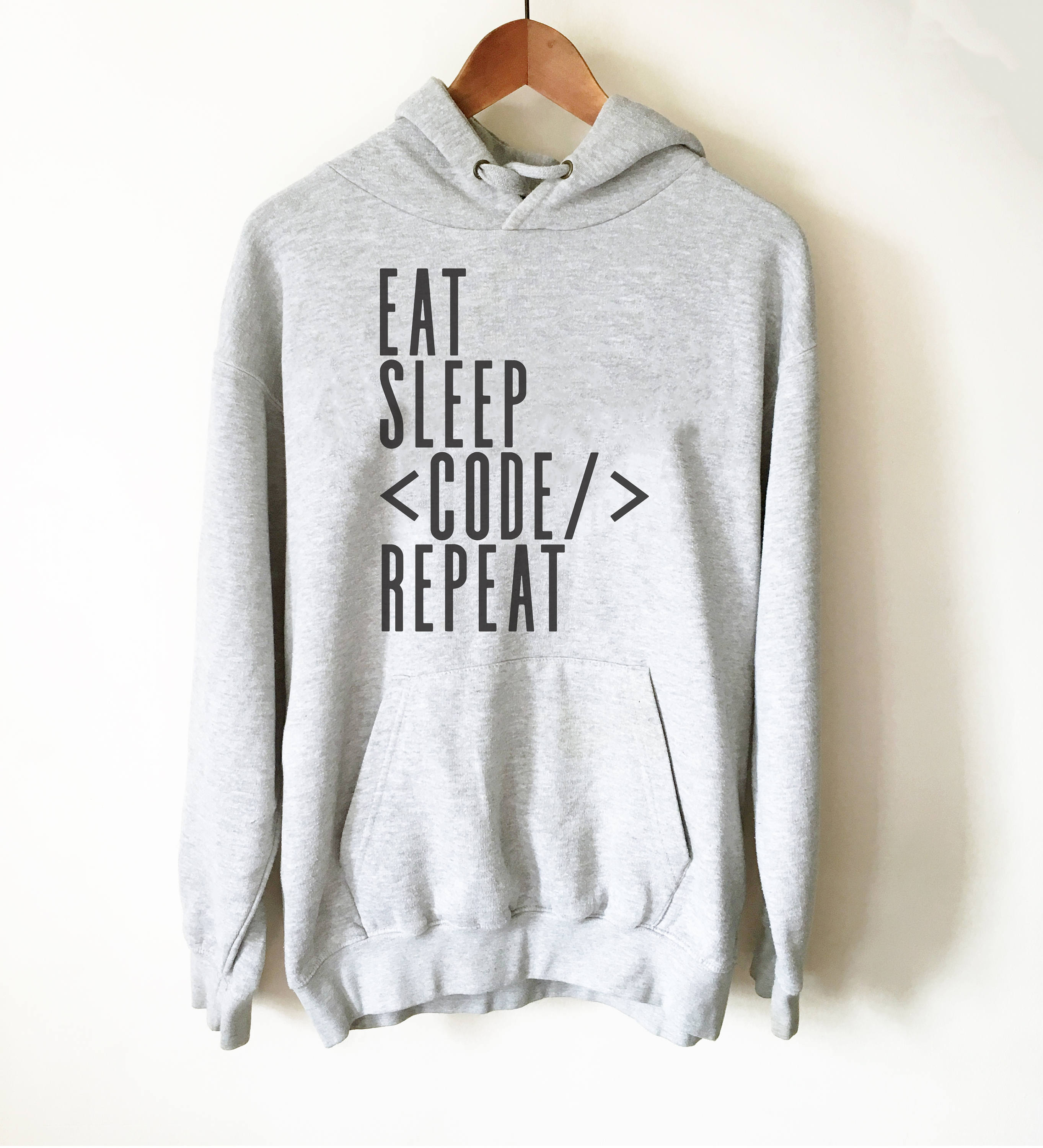Eat Sleep Code Repeat Hoodie - Coder Hoodie, Computer Science Shirt ...