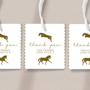 Horse Birthday Party Water Bottle Labels - Horse Birthday Favors, Horse ...