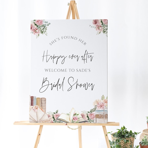 Book Theme Wedding Welcome Sign - Etsy