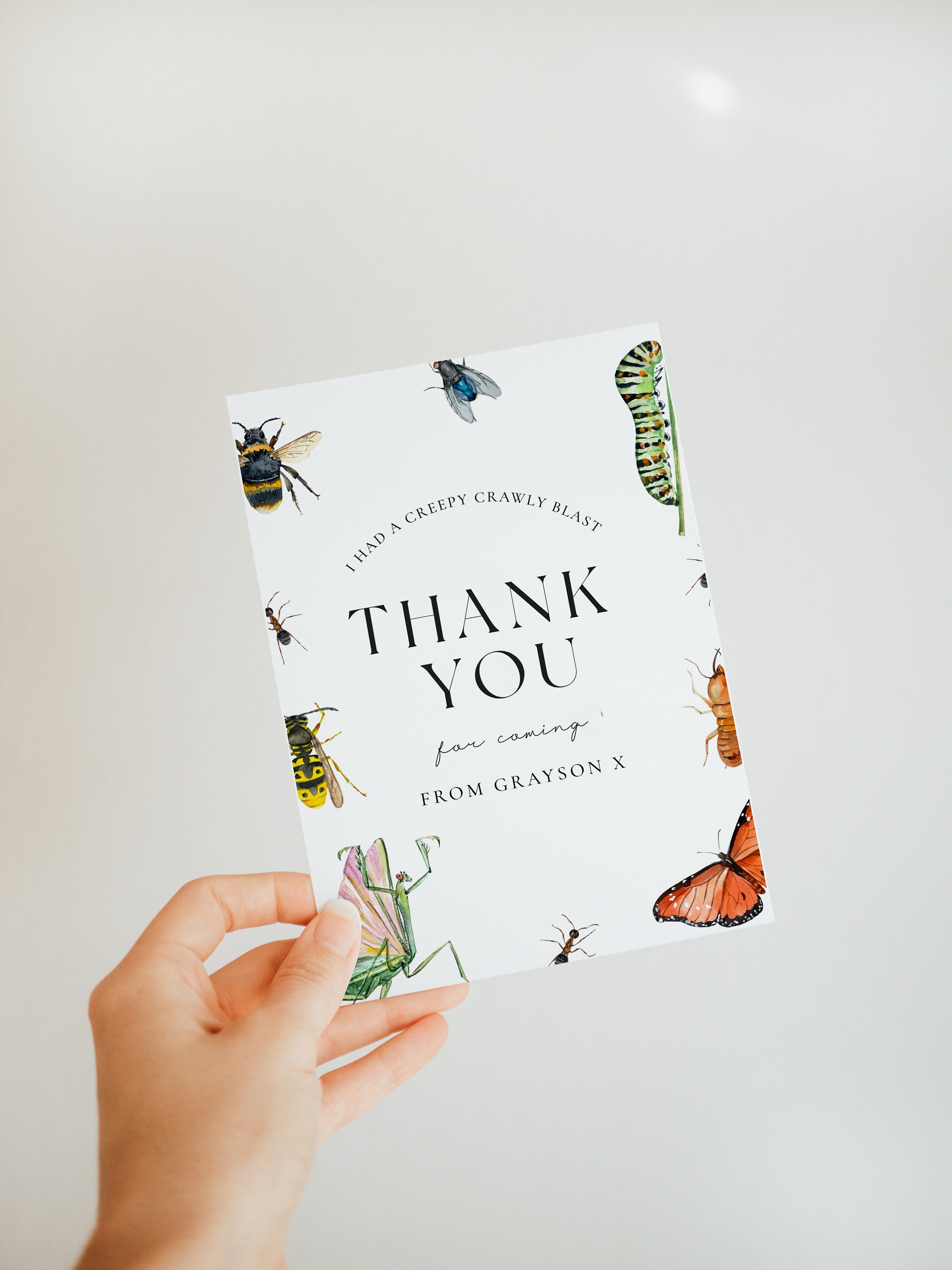 Editable Bug Birthday Invitation Insect Birthday Invite - Etsy UK