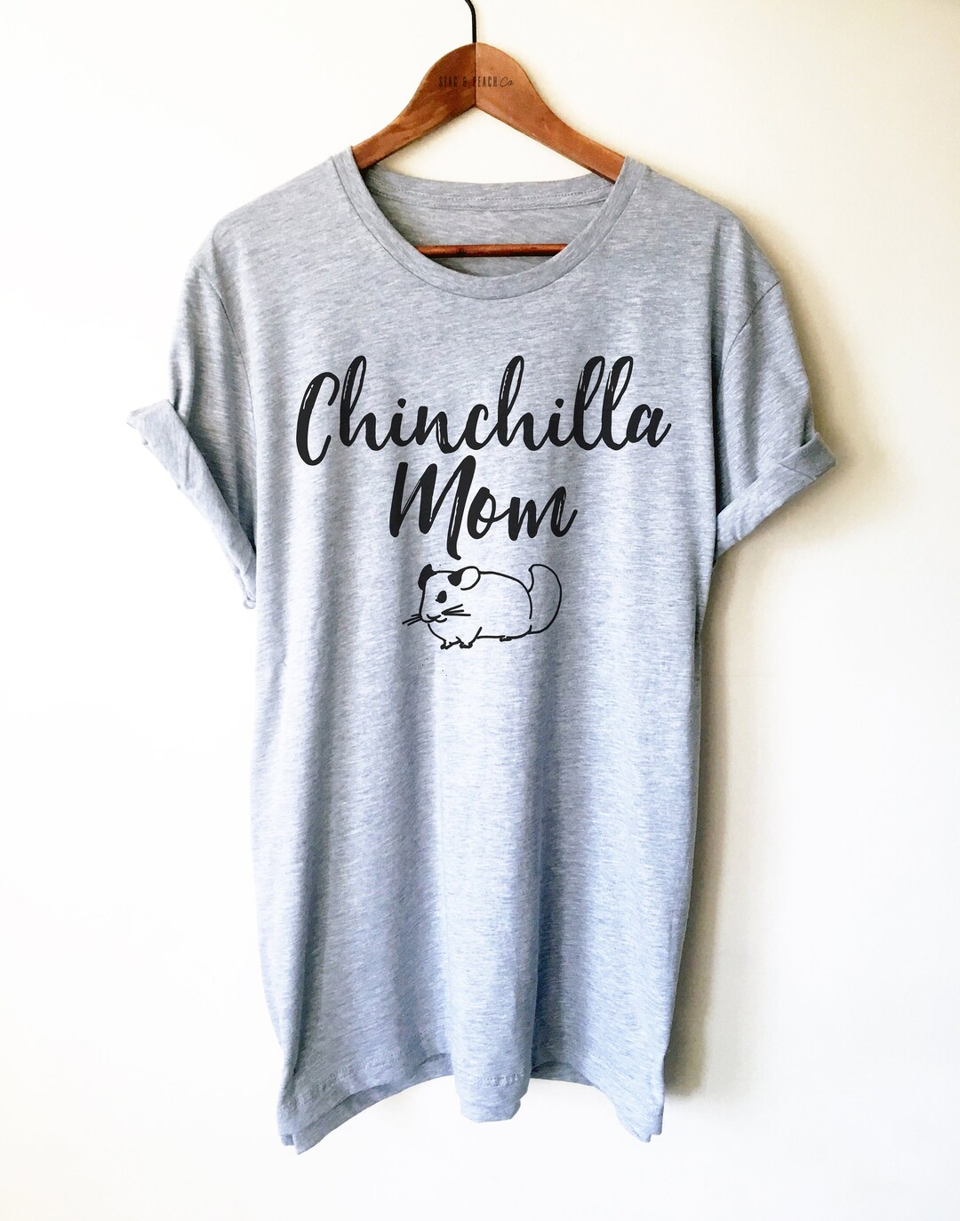 Chinchilla Mom Unisex Shirt - Chinchilla Lover Shirt, Chinchilla Tshirt ...