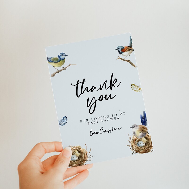Bird Thank You - Etsy
