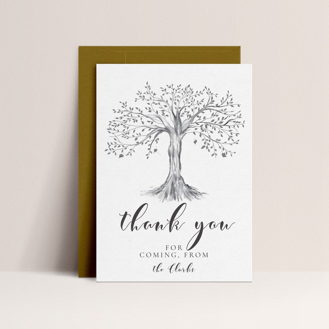 Family Reunion Thank You Card -family Gathering Decor, Family Get ...