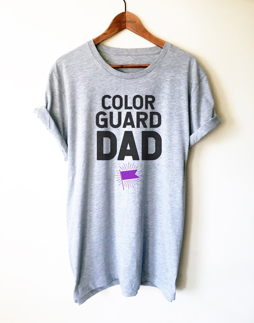 Color Guard Dad Shirt/tank Top/hoodie - Colorguard Shirt, Colour Guard ...