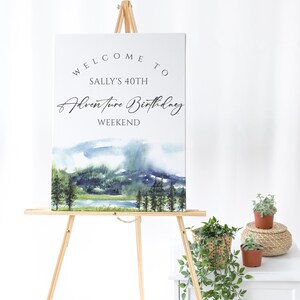 Mountain Birthday Decorations Bundle - Mountain Wedding Decor ...