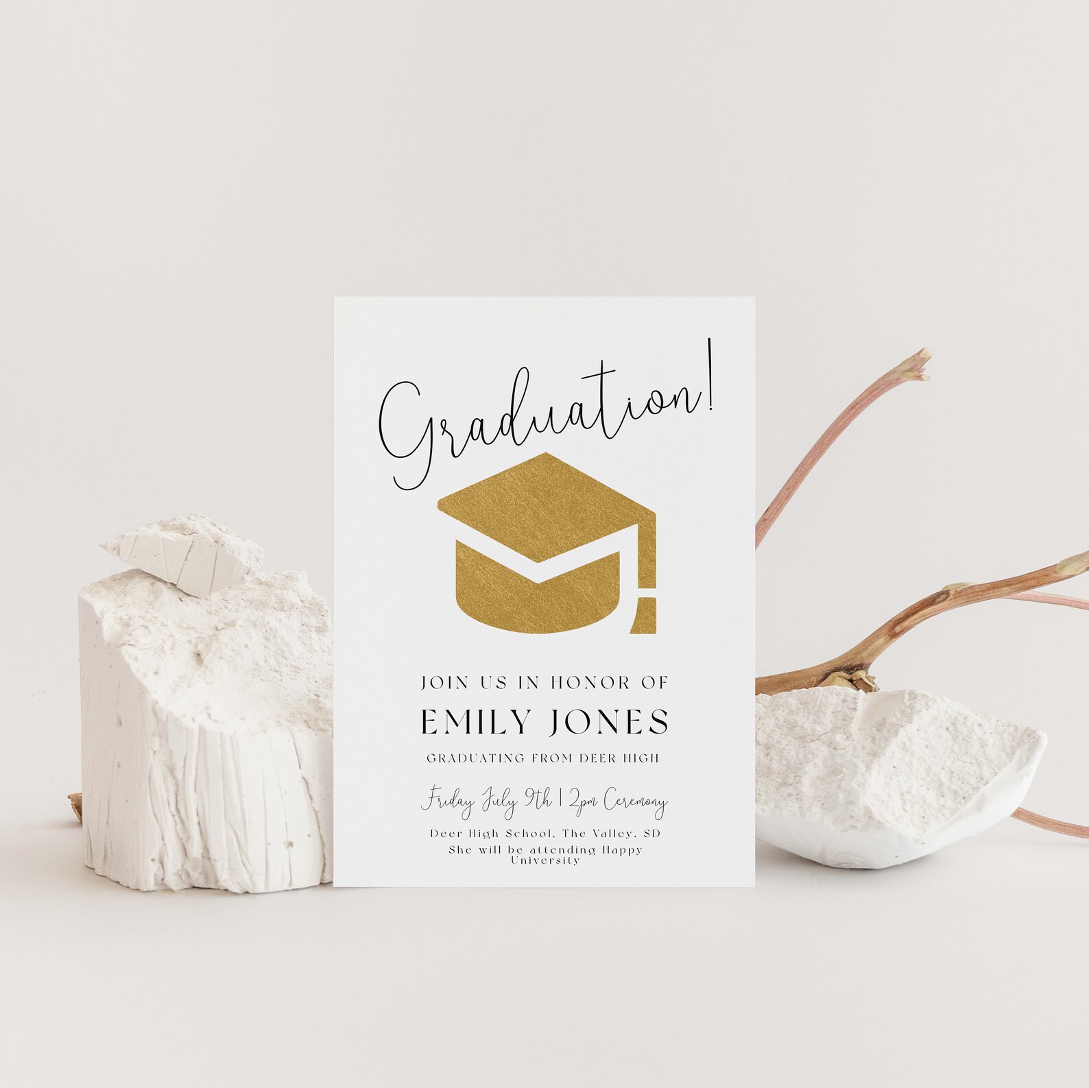 Graduation Party Invitation Graduation Invitation Senior | Etsy