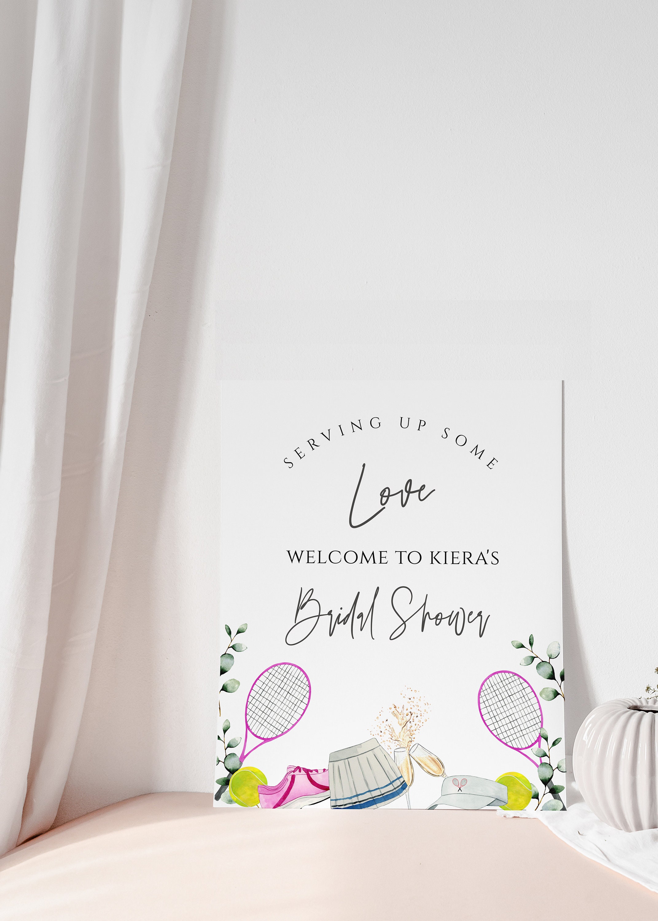 Tennis Welcome Sign -tennis Bridal Shower, Tennis Theme Party ...